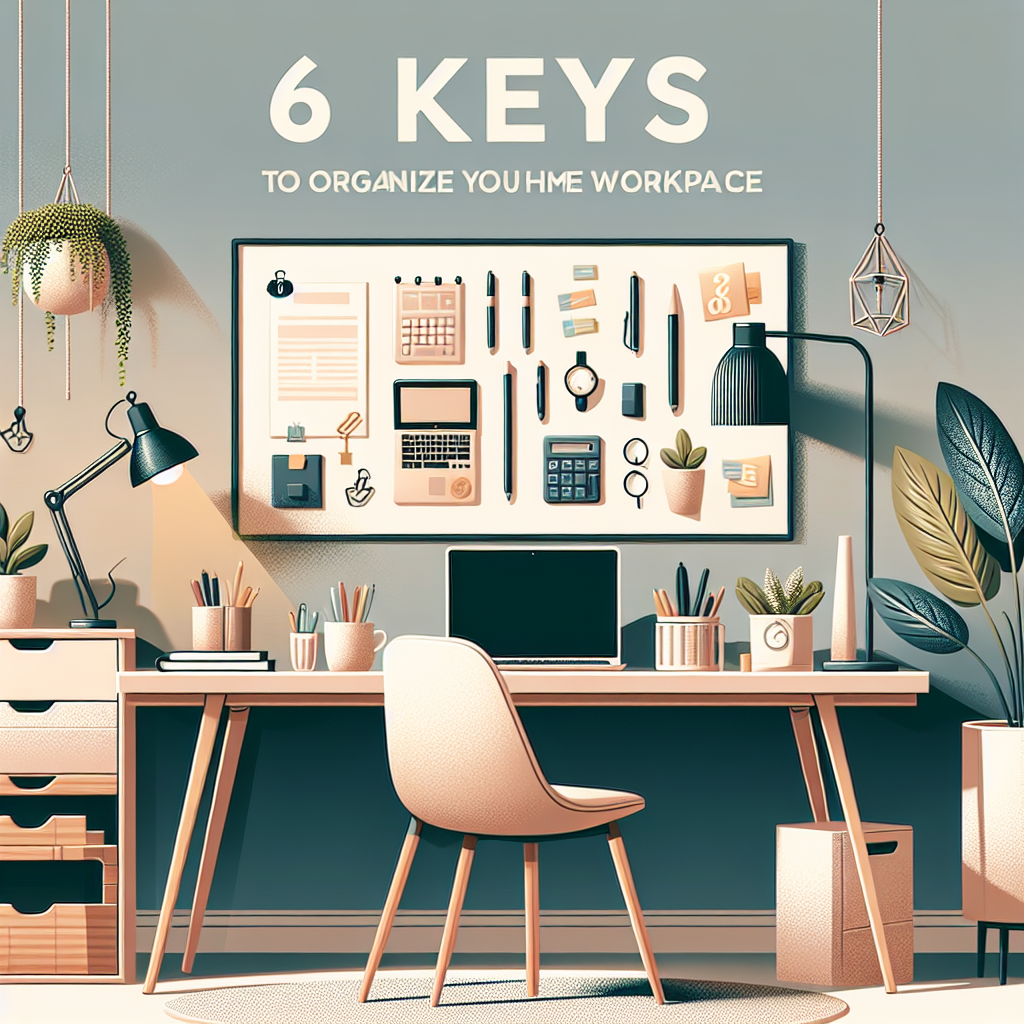 6 claves para organizar tu espacio de trabajo en casa